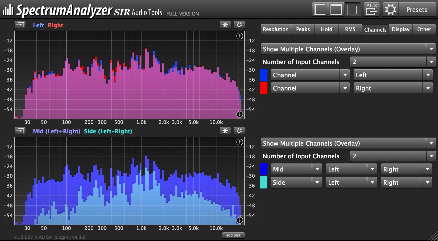 SpectrumAnalyzer Details SIR Audio Tools